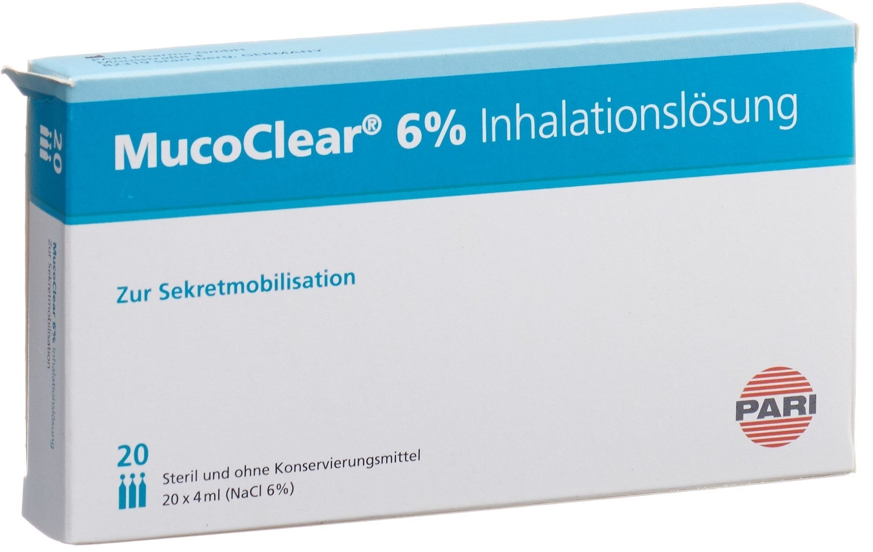MucoClear 6 % NaCl solution inhalation 20 x 4 ml