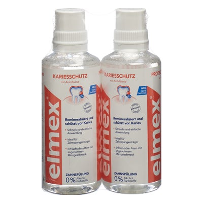 Elmex Fluorid Zahnspülung Duo 2 x 400 ml 1 Stück | Zur Rose Shop