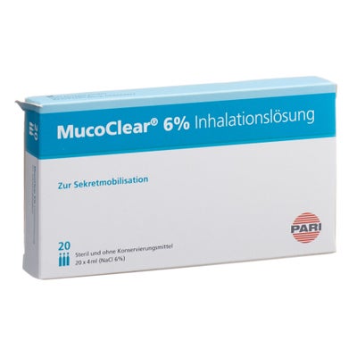 MucoClear 6 % NaCl solution inhalation 20 x 4 ml